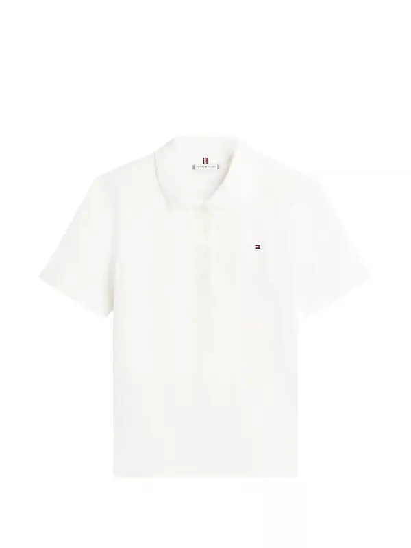 Tommy Hilfiger Collared Short-sleeve Polo - White