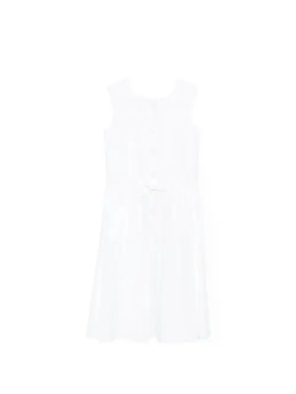 Patou Buttoned Midi Dress - White