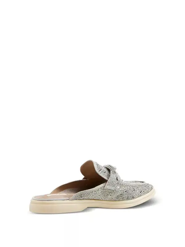 NICOLI Jezelinda Rhinestone Bow-detail Mules