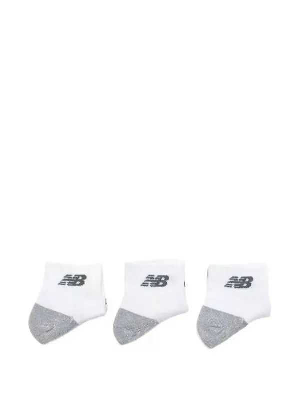 NEW BALANCE Logo Ankle Socks - White