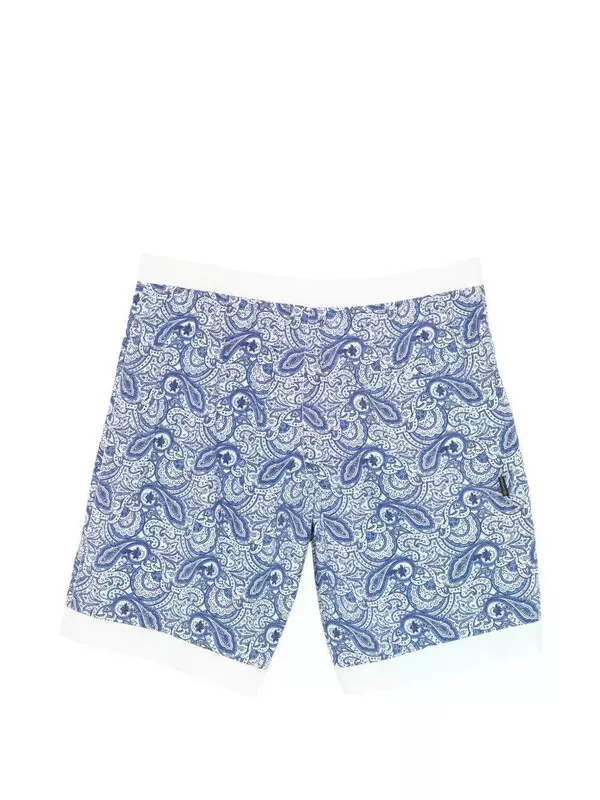 Corneliani Paisley Print Swim Trunks