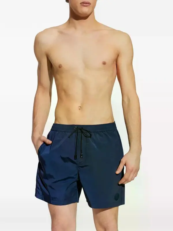 Giorgio Armani Drawstring Swim Shorts - Blue