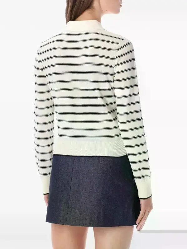 A.p.c. Striped Cardigan - White