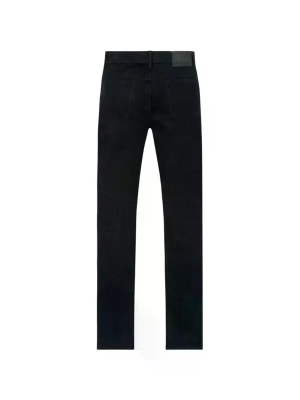 RtA Bryant Flocked Skinny Jeans - Black