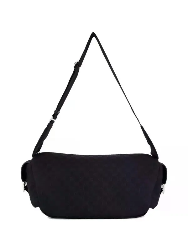 Gucci Buckle Pattern Shoulder Bag - Black