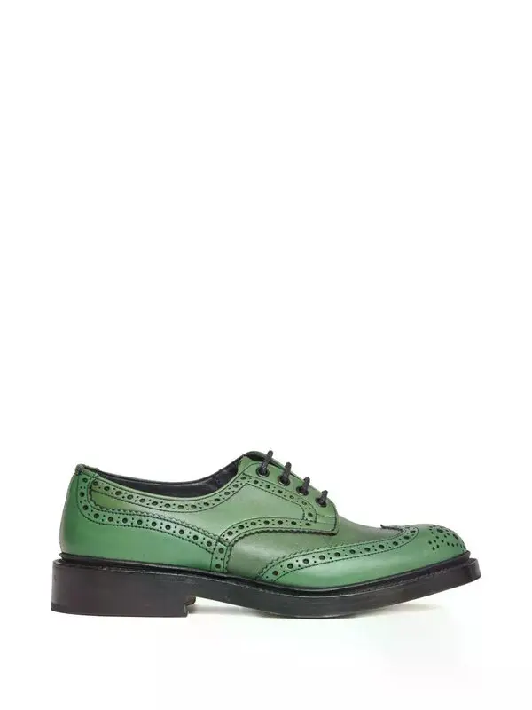 TRICKER'S Bourton Leather Derby Shoes - Green
