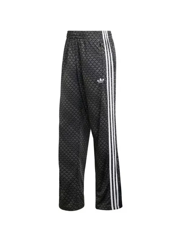 Adidas Firebird Logo-print Stripe Track Pants - Grey