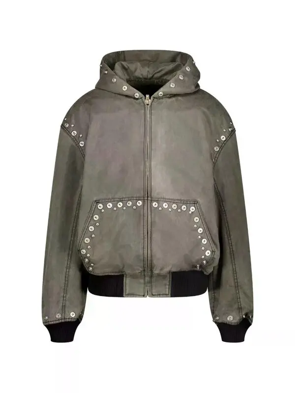 We11Done Studded Hooded Jacket