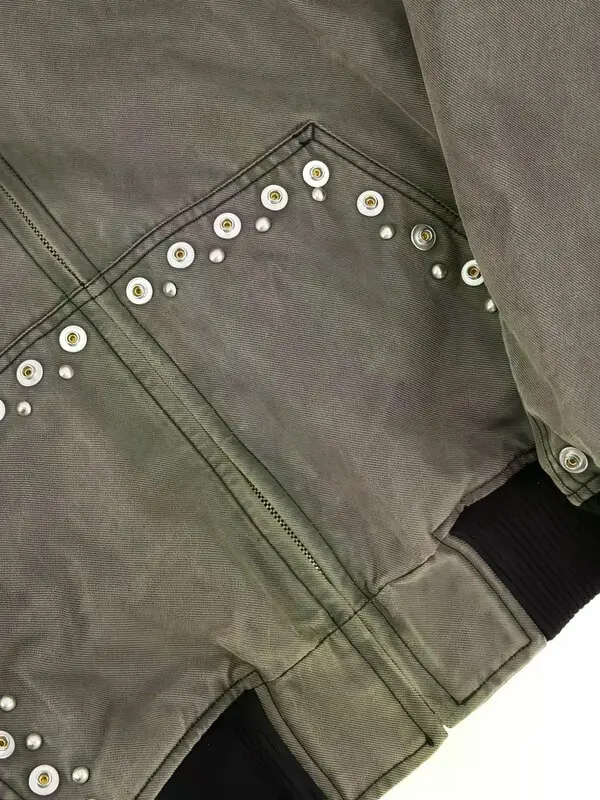 We11Done Studded Hooded Jacket