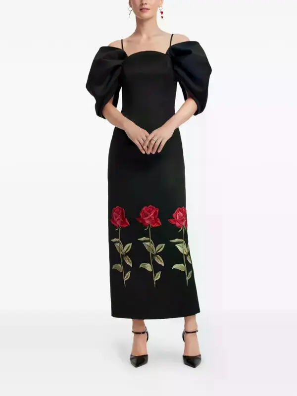 LEO LIN Arabella Floral Midi Dress