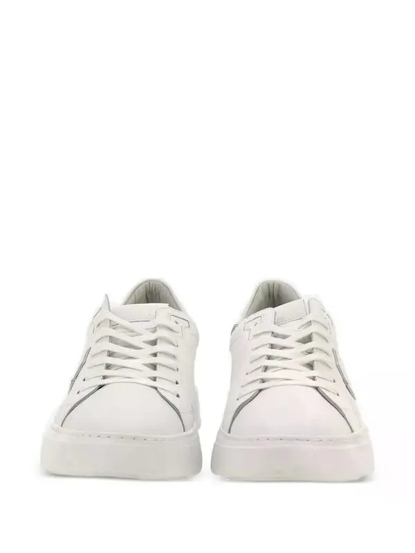 Philippe Model Leather Sneakers With Logo Patch