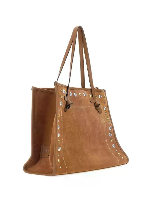 GIANNI CHIARINI Marcella Suede Shoulder Bag - Brown