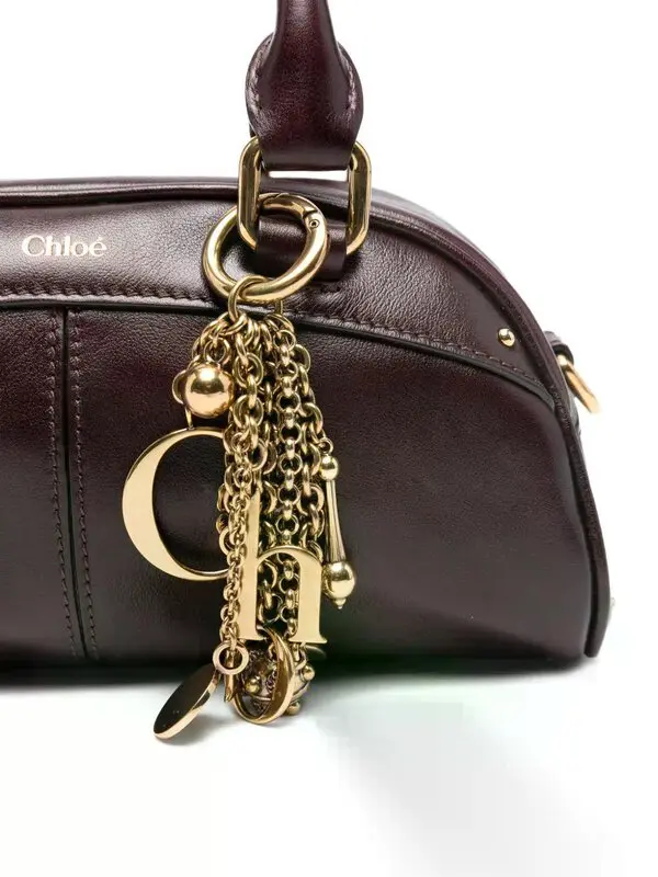 Chloé Mini Leather Tote Bag With Charms