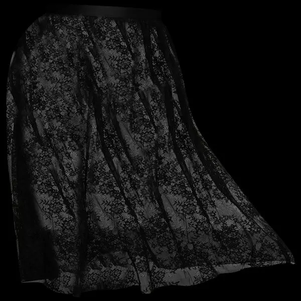 L'Agence Alona Lace Maxi Skirt