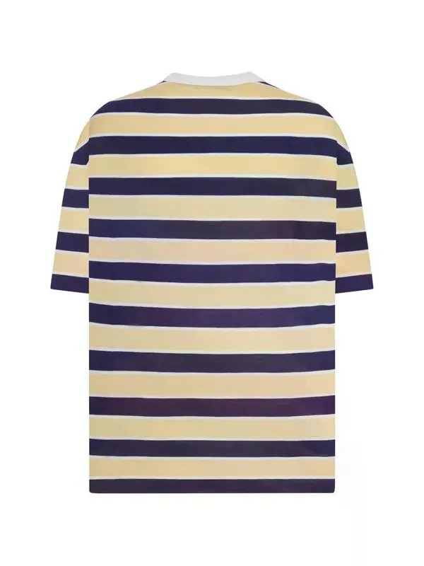 Prada Bayadere Striped Lisle Cotton T-shirt
