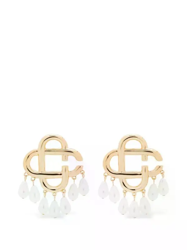 Casablanca Pearl-drop Earrings - Gold