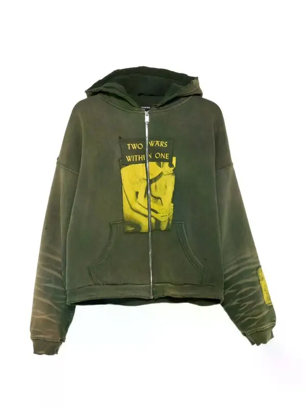 Enfants Riches Déprimés Graphic Zip-up Hoodie - Green