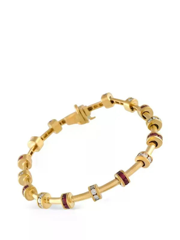 CHARLES KRYPELL Diamond And Ruby Bracelet - Gold