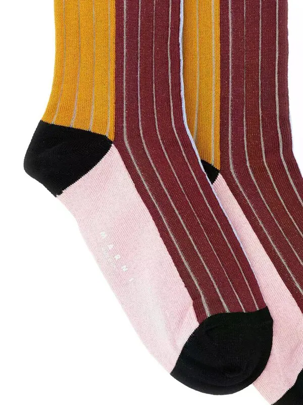 Marni Striped Crew Socks