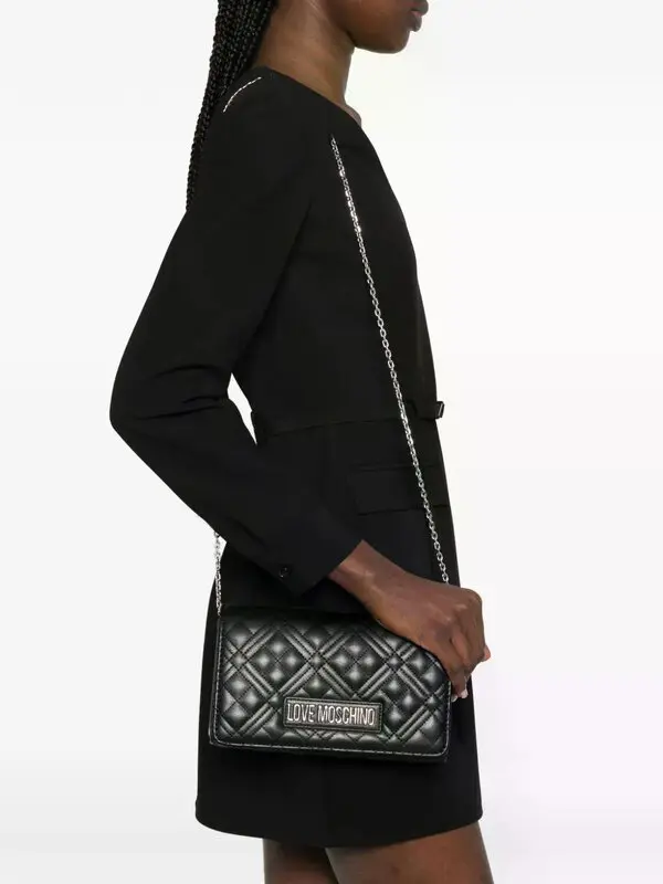 Moschino Chain-strap Shoulder Bag - Black