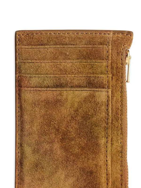YU MEI Frank Zip Wallet - Brown