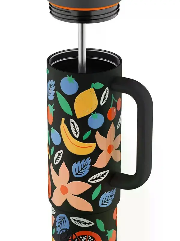 24BOTTLES Tropical Noir Straw Cup