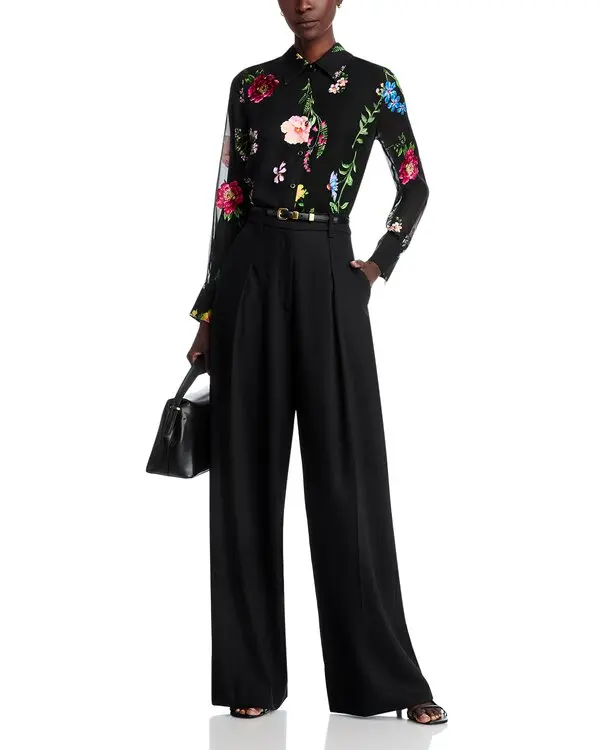 Elie Tahari Janice Floral Blouse
