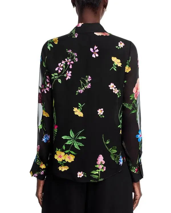 Elie Tahari Janice Floral Blouse