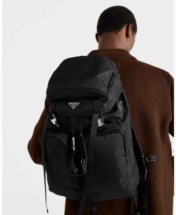 Prada Re-nylon And Saffiano Leather Backpack