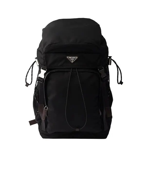 Prada Speedrock Re-nylon And Leather Backpack - Black