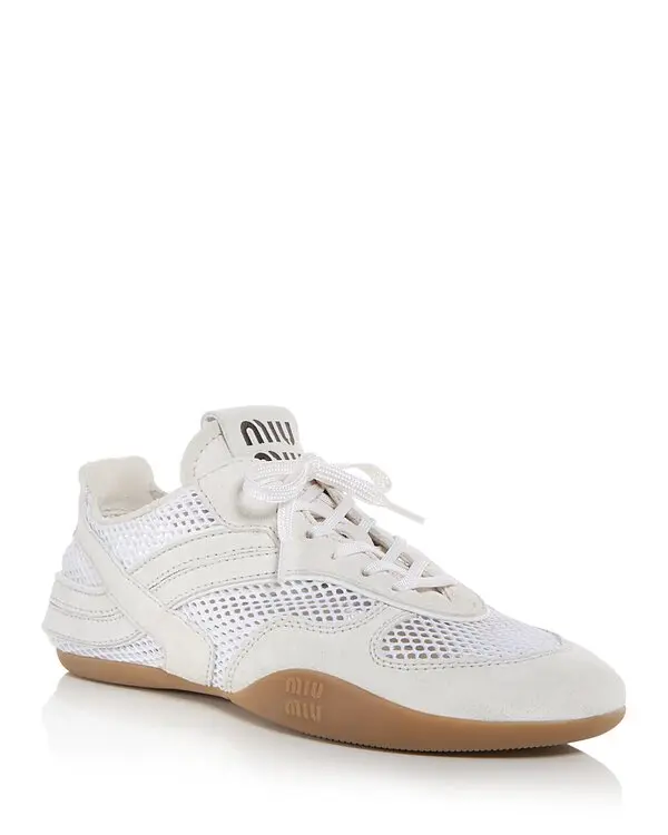 Miu Miu Allacciate Mesh Sneakers