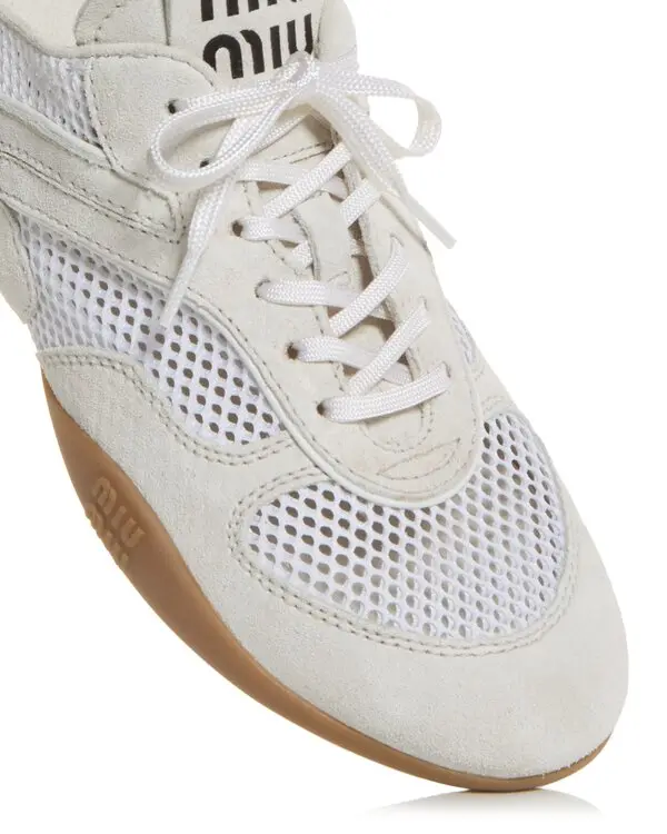 Miu Miu Allacciate Mesh Sneakers