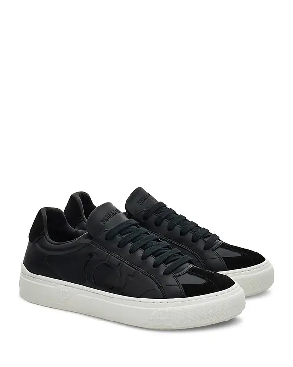 FERRAGAMO Lace Up Sneakers - Nero