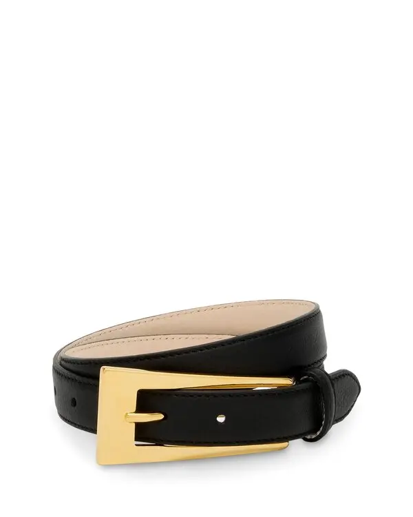AUREUM No. 10 Leather Belt - Black/gold