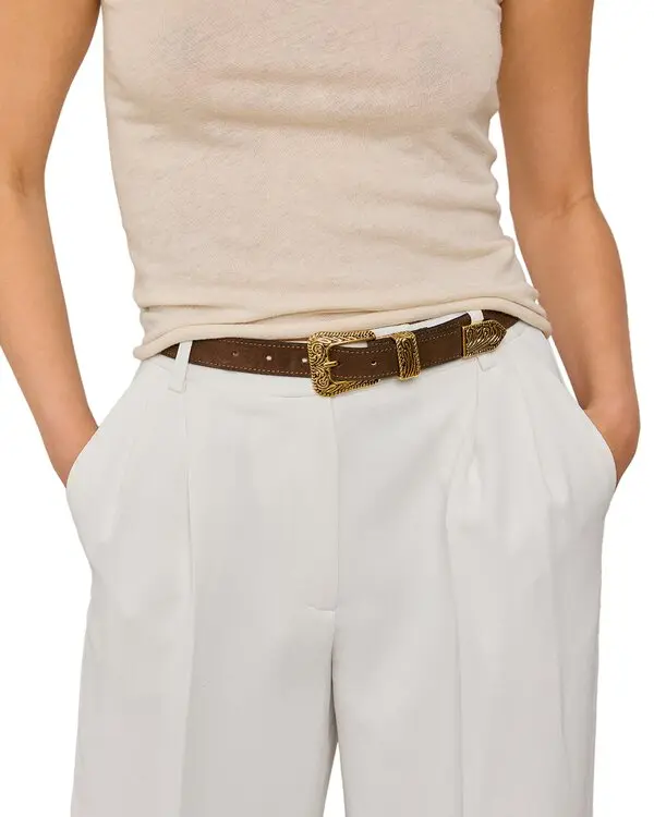 AUREUM No. 15 Belt - Chocolate/gold