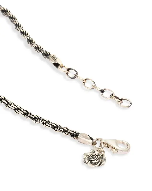 SERGE DENIMES Rose Charm Rope Bracelet