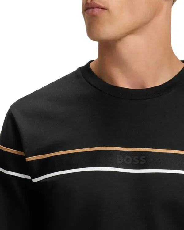 Hugo Boss Striped Cotton Sweatshirt