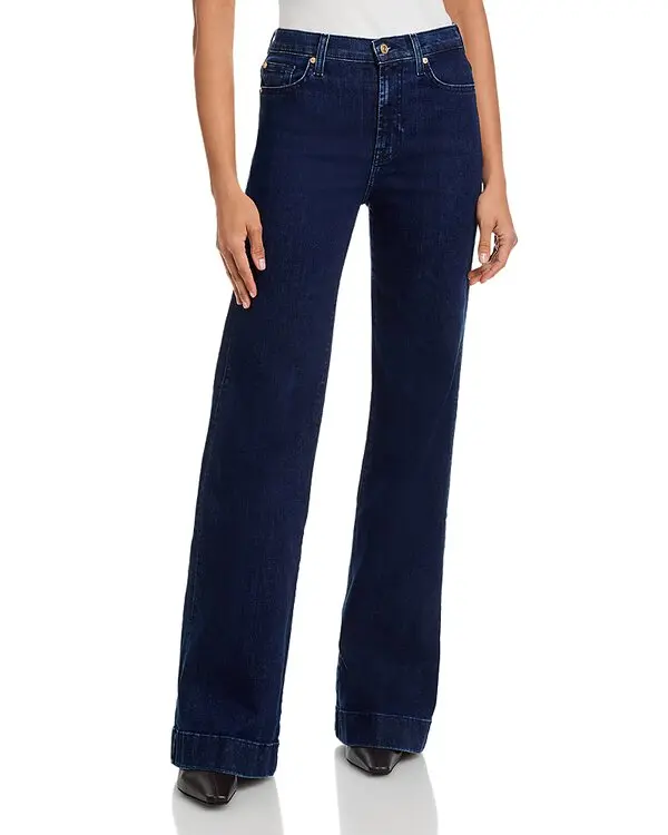 7 For All Mankind Modern Dojo High Rise Wide Leg Flare Jeans