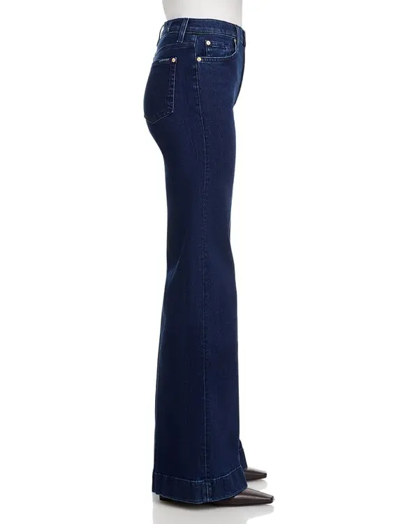 7 For All Mankind Modern Dojo High Rise Wide Leg Flare Jeans