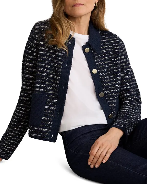 HOBBS LONDON Sasha Knitted Jacket - Navy