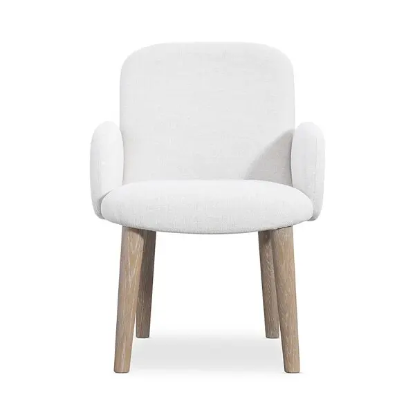 BERNHARDT Loggia White Arm Chair