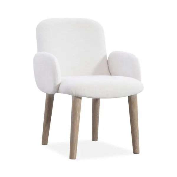 BERNHARDT Loggia White Arm Chair