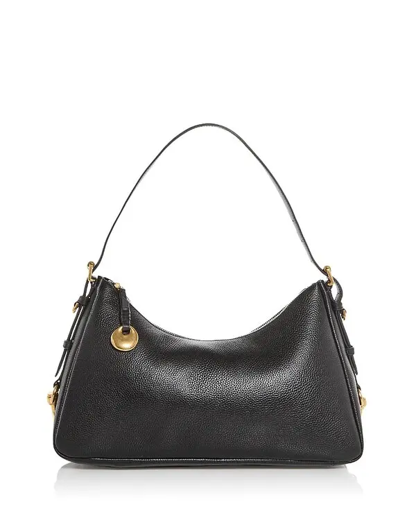 Rebecca Minkoff Mia Large Leather Shoulder Bag - Black