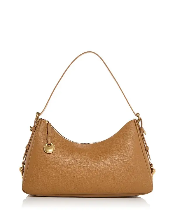 Rebecca Minkoff Mia Large Leather Shoulder Bag - Mocha