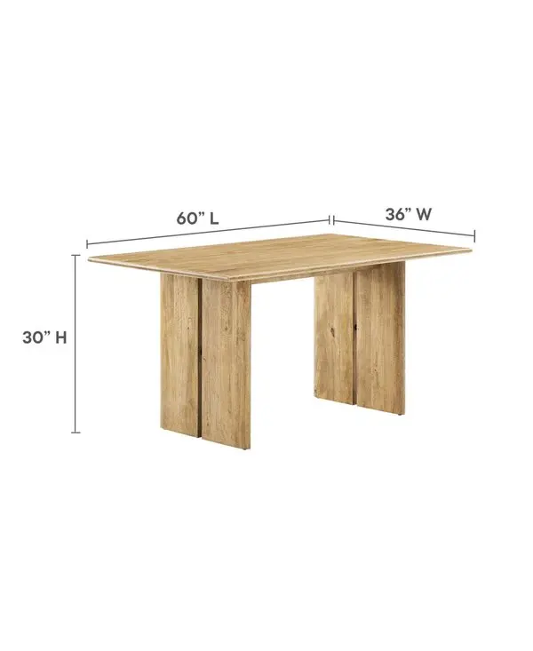 MODWAY Amistad 60 Wood Dining Table