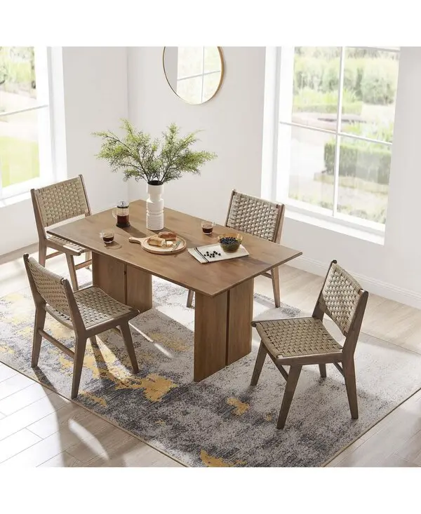 MODWAY Amistad 60 Wood Dining Table - Walnut
