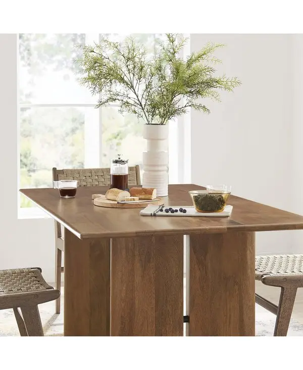 MODWAY Amistad 60 Wood Dining Table - Walnut