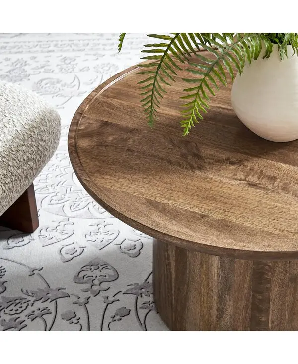 MODWAY Holloway 30 Round Wood Coffee Table