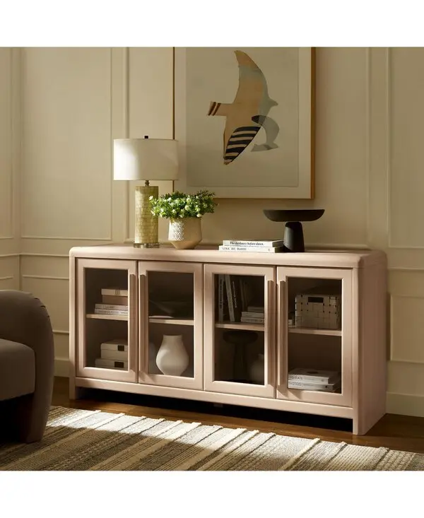 MODWAY Evren 4-door Sideboard Storage Display Cabinet