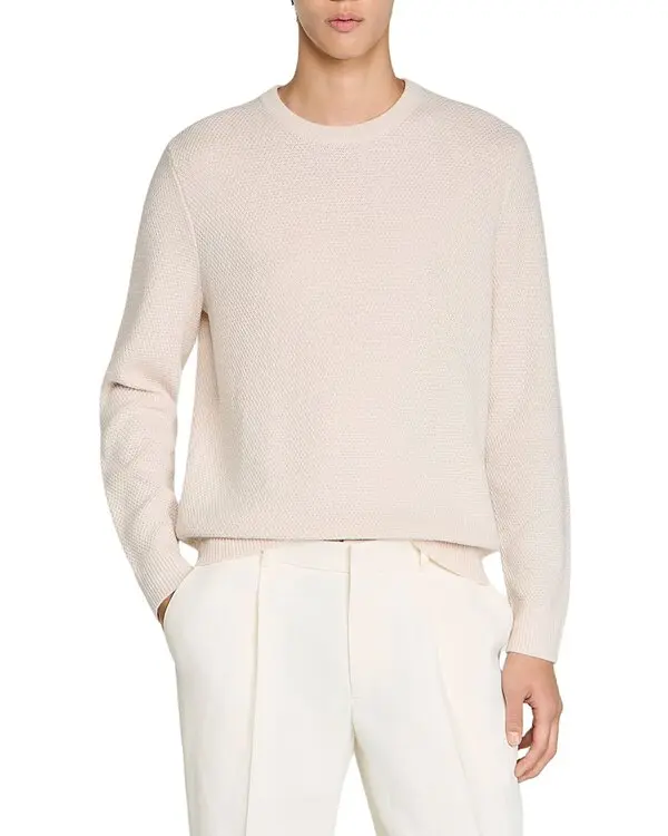 Sandro Seed Stitch Sweater - Ecru